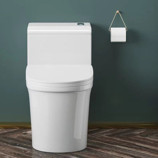 Modern 1-Piece Toilet Floor Mounted White Urine Toilet with Slow Close ...