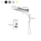 Modern Shower Set Brass Wall Mounted Handheld Shower Head Shower Combo ...