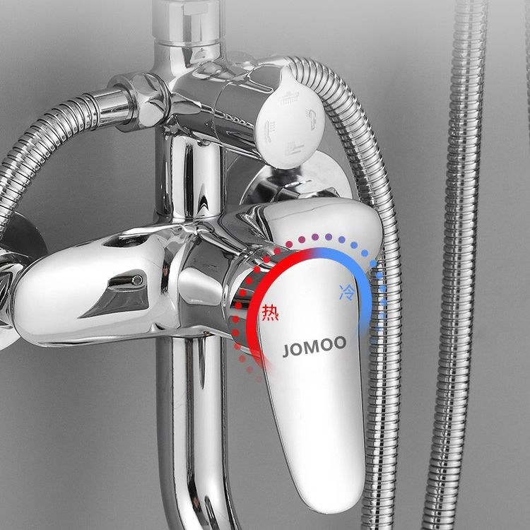 Shower System Rain Handheld Shower Head Wall mounted Adjustable Water ...