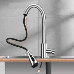 Pull Out Kitchen Faucet Single Handle Faucet with Pull Out Sprayer ...