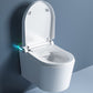 Modern Wall Mounted Flush Toilet with Slow Close Seat and Heated Seat ...