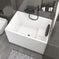 Back to Wall Rectangular Bathtub Antique Finish Soaking Bath Tub ...