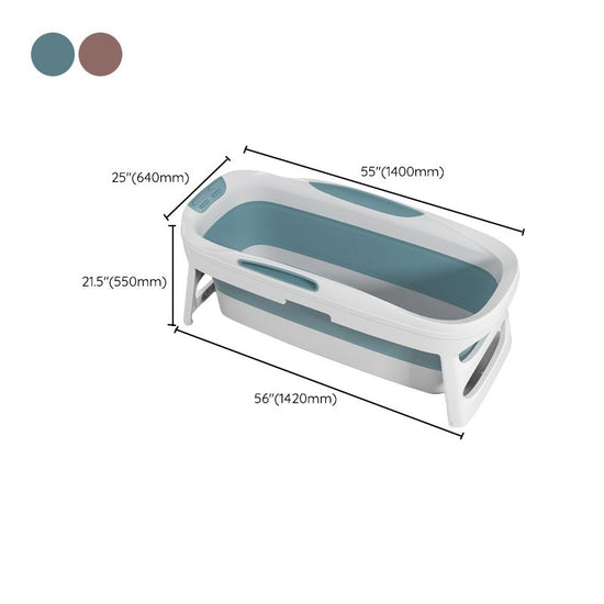 Plastic Rectangular Bath Tub Foldable Soaking Tub with Internal Drain ...