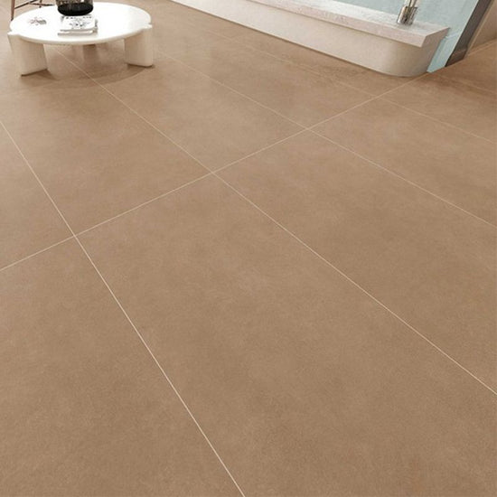 Modern Style Waterproof Floor Tile Pure Color Straight Edge Rectangle ...