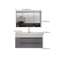 Modern Wall Mounted Standard Single-Sink Open Console with Sink Set ...