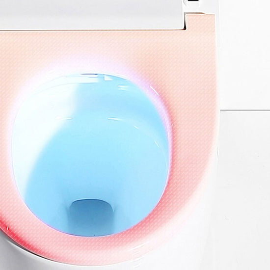Modern Concealed Tank Toilet Skirted ABS Floor Mounted Flush Toilet ...
