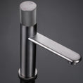 Knob Handle Square Faucet Brass Deck Mounted Bathroom Sink Faucet ...