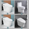 Modern Siphon Jet Toilet Concealed Tank Flush Toilet with Toilet Seat ...