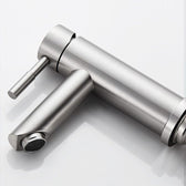 Modern Sliver Centerset Faucet Solid Color Bathroom Faucet with Lever ...