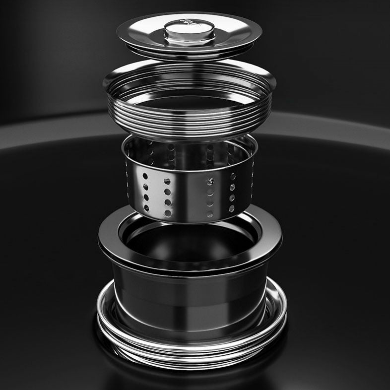 Contemporary Style Round Kitchen Sink Stainless Steel Kitchen Sink ...