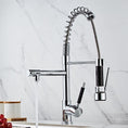 Contemporary Spring Spout Kitchen Sink Faucet Swivel Spout with Pull ...