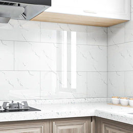 Single Tile Wallpaper PVC Rectangular Peel and Stick Wall Tile - Clearhalo
