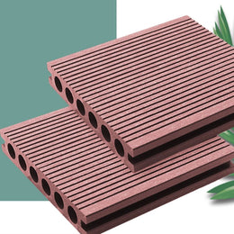 Outdoor Flooring Wooden Striped Pattern Waterproof Floor Board - Clearhalo