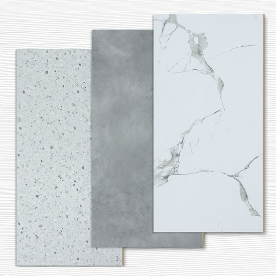 Marble Pattern Laminate Flooring Click Lock Wooden Scratch Resistant ...