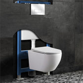 Contemporary All-In-One Flush Toilet Wall Mount Porcelain Urine Toilet ...