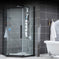 Neo-Angle Shower Kit Pivot Tempered Glass Corner Shower Kit with Fixed ...