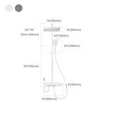 Modern Shower Set Thermostatic Valve Included Tub and Shower Faucet ...