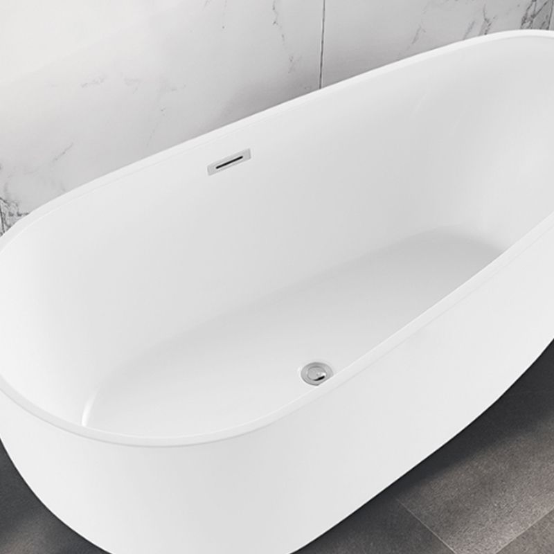Modern Freestanding Bath Tub Acrylic Free Form Bathtub with Overflow ...