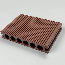 Outdoor Flooring Wooden Striped Pattern Waterproof Floor Board - Clearhalo