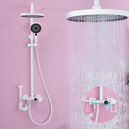 Wall Mounted Shower System Modern Handheld Shower Head Raining Jet ...