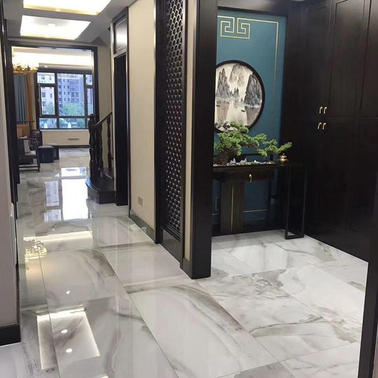 Modern Singular Tile Rectangular Mirrored Floor and Wall Tile - Clearhalo
