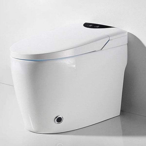 Modern Concealed Tank Toilet Skirted ABS Floor Mounted Flush Toilet ...