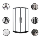 Stainless Steel Shower Enclosure Neo-Round Shower Enclosure on Corner ...