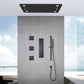 Modern Shower System Brass Slide Bar Included Ceiling Mounted Shower ...