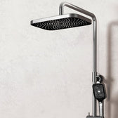 Modern Wall Mounted Shower Combo Slide Bar Included Shower Trim - Clearhalo