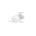 Traditional Undermount Vanity Sink Porcelain Rectangular with Overflow ...
