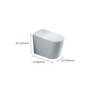 Elongated Floor Mount Bidet with Heated Seat White Ceramic ...