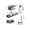 Contemporary Bathroom Accessory As Individual Or As a Set in Grey Metal ...