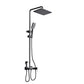 Modern Shower System Push Button Handle Wall Mounted Shower Head Combo ...