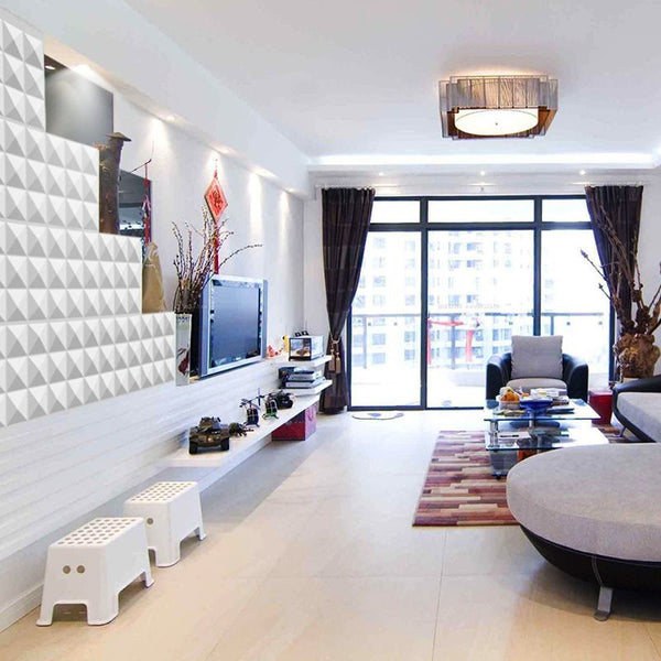 Modern Square Wall Paneling Peel and Stick Texture Pattern Wall ...