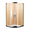Round Tempered Glass Shower Kit Double Sliding Corner Shower Kit ...