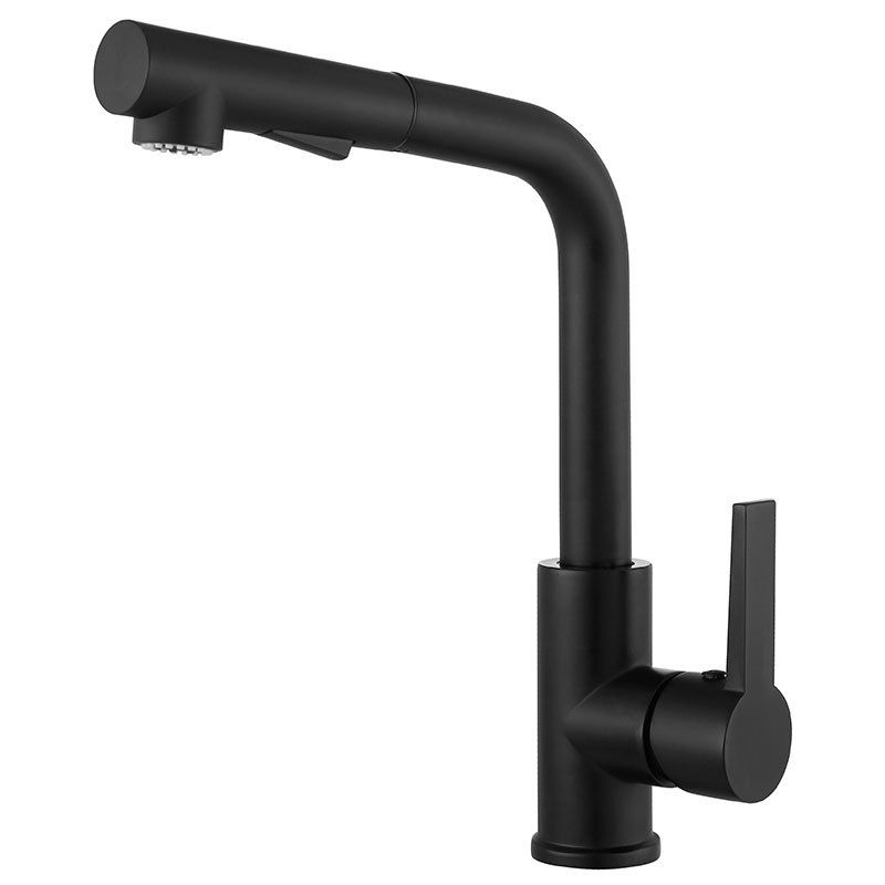 Modern Style Copper Kitchen Faucet Single Handle Low Arc Kitchen Faucet ...