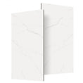 Rectangular White Tile Modern Straight Edge Polished Wall Tile - Clearhalo