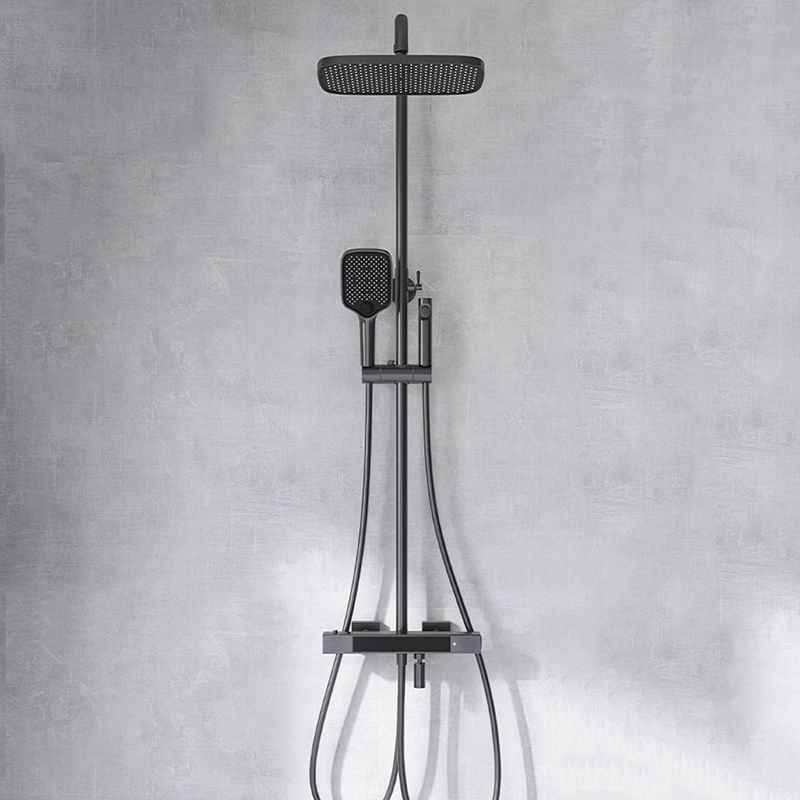 Contemporary Style Brass Shower Faucet with Hand Shower Wall Mounted ...