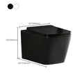 Contemporary Flush Toilet Wall Mount One-Piece Toilet Porcelain Toilet ...