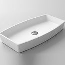 Modern Bathroom Sink Man Made Rock Rectangular Vessel Lavatory Sink(Not ...