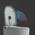 Modern 1-Piece Flush Toilet Floor Mounted Toilet Bowl for Washroom ...