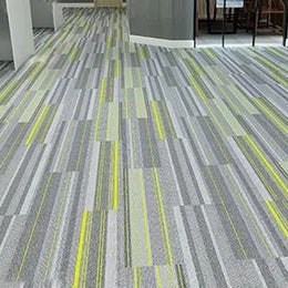 Modern Level Loop Carpet Tiles Stripe Print Interlocking Carpet Floor ...