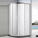 Rounded Shower Enclosure Double Sliding Corner Shower Enclosure - Clearhalo