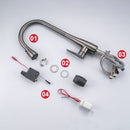 Touch Sensor Spray Kitchen Faucet Stainless Steel Swivel Spout with ...