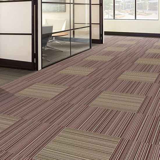 Carpet Tile Non-Skid Fade Resistant Geometry Self Peel and Stick Carpet ...