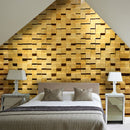 Wood Mosaic Paneling Shiplap Glue Down Indoor Contemporary Wall ...
