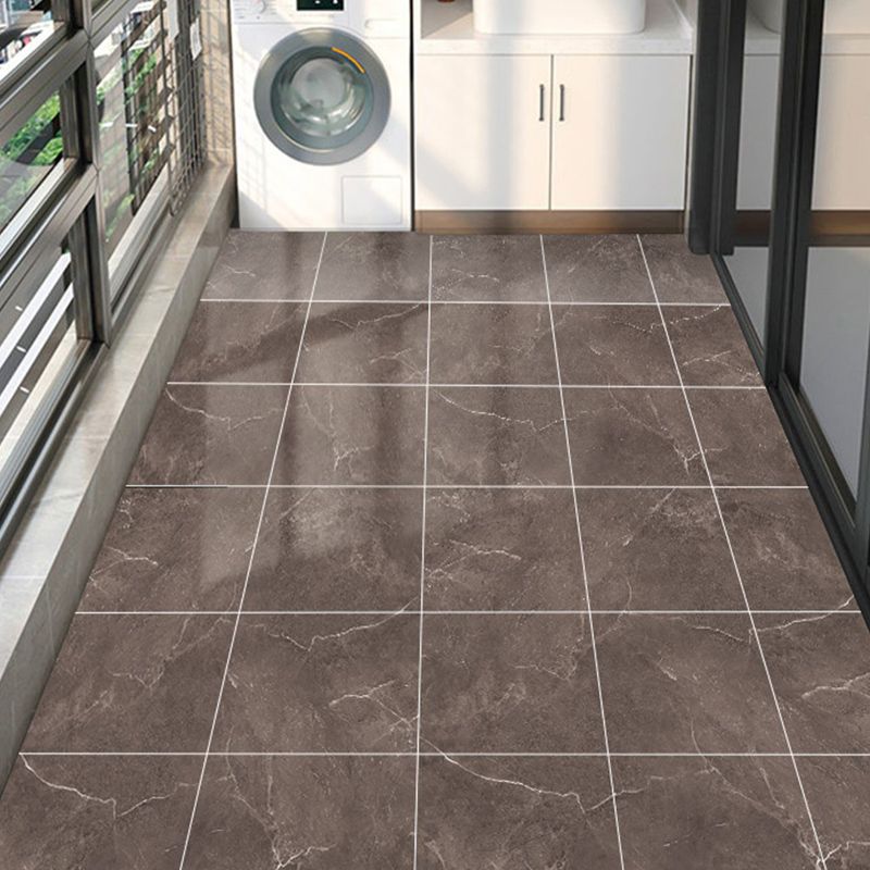 Peel & Stick Vinyl Flooring Smooth Vinyl Flooring with Marble Look ...