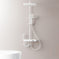 Modern Shower System Brass Slide Bar Included Wall Mounted Shower Set ...