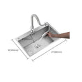Contemporary Style Kitchen Sink Stainless Steel Colorfast Drop-In ...