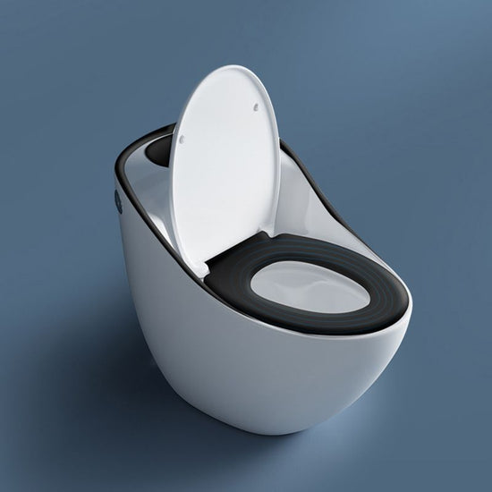 Modern Siphon Jet Urine Toilet Wall Hung Flush Toilet with Toilet Seat ...
